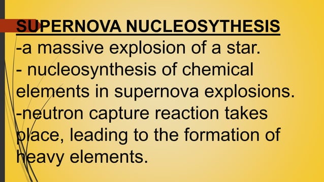 FORMATION OF HEAVIER ELEMENTSppt.pptx | Chemistry | Science