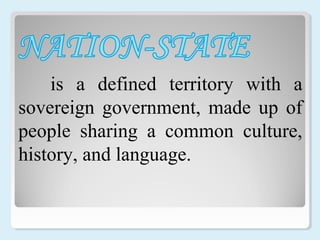 Formation of modern nation state | PPT