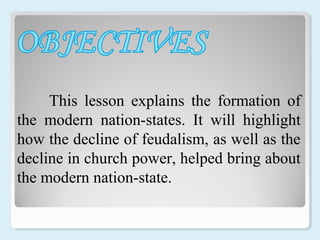 Formation of modern nation state | PPT