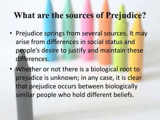 Formation of Prejudice | PPTX