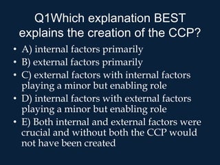 Formation of the ccp | PPTX
