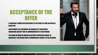 Formation of the contract | PPTX