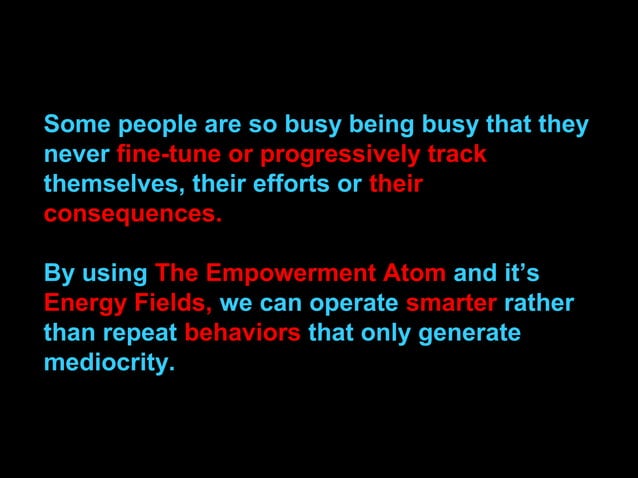 Formation of the Empowerment Atom | PPT