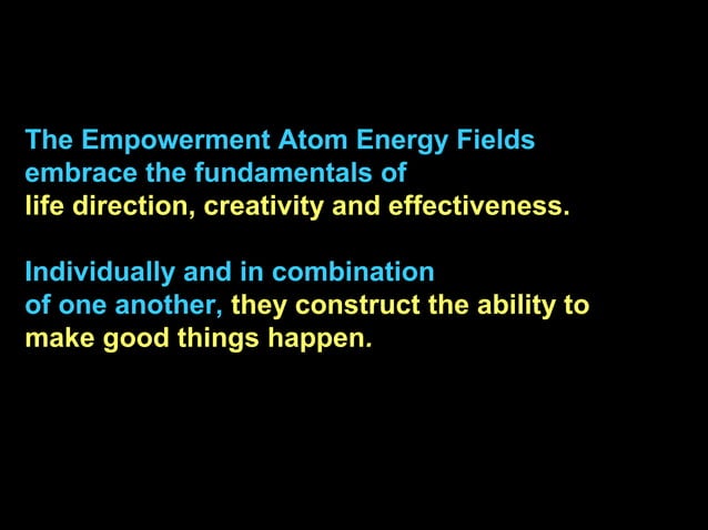 Formation of the Empowerment Atom | PPT