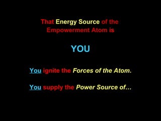 Formation of the Empowerment Atom | PPT