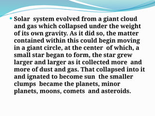 EART SCIENCE:FORMATION OF THE SOLAR SYSTEM.pptx