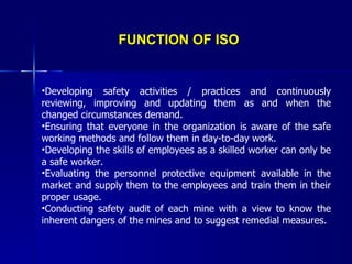 Formation & Role of Internal Safety Organisation(ISO) | PPT