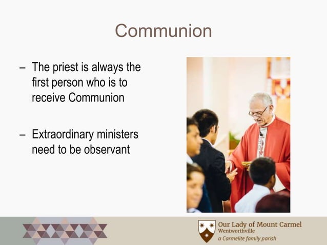 Extraordinary Ministers of Holy Communion Formation: Communion at Mass ...