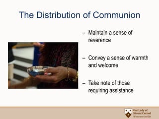 Extraordinary Ministers of Holy Communion Formation: Qualities of an ...