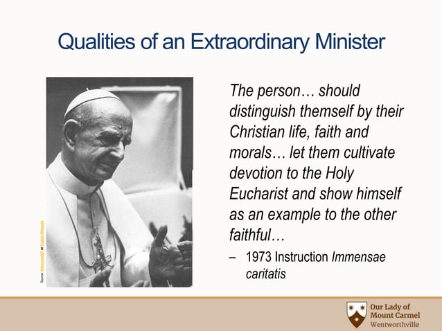 Extraordinary Ministers of Holy Communion Formation: Qualities of an ...