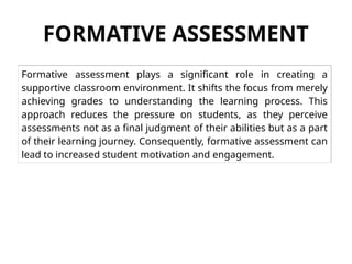 Formative Assessment Instructional Period | PPTX