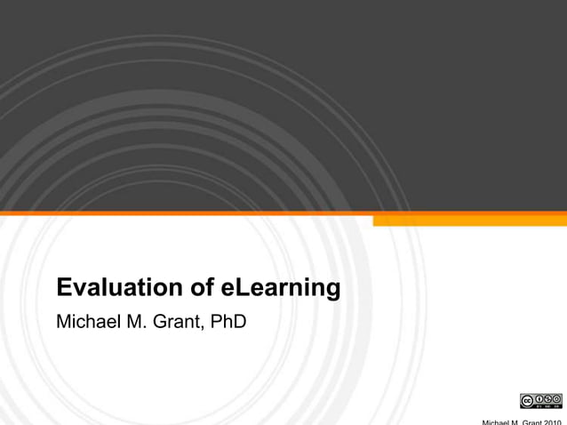 Evaluation of eLearning | PPTX | Internet for Beginners | Internet