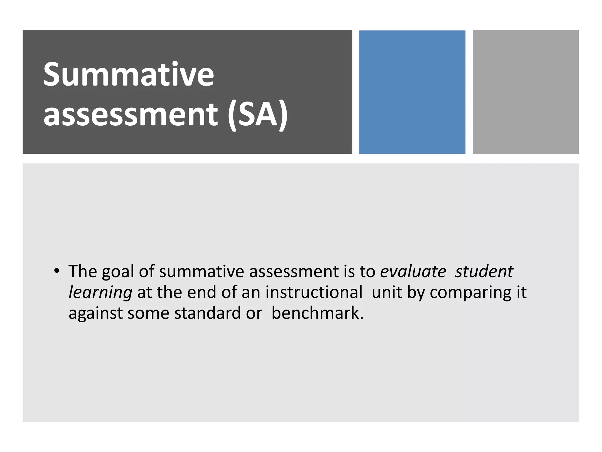 Formative and summative assessment | PPTX