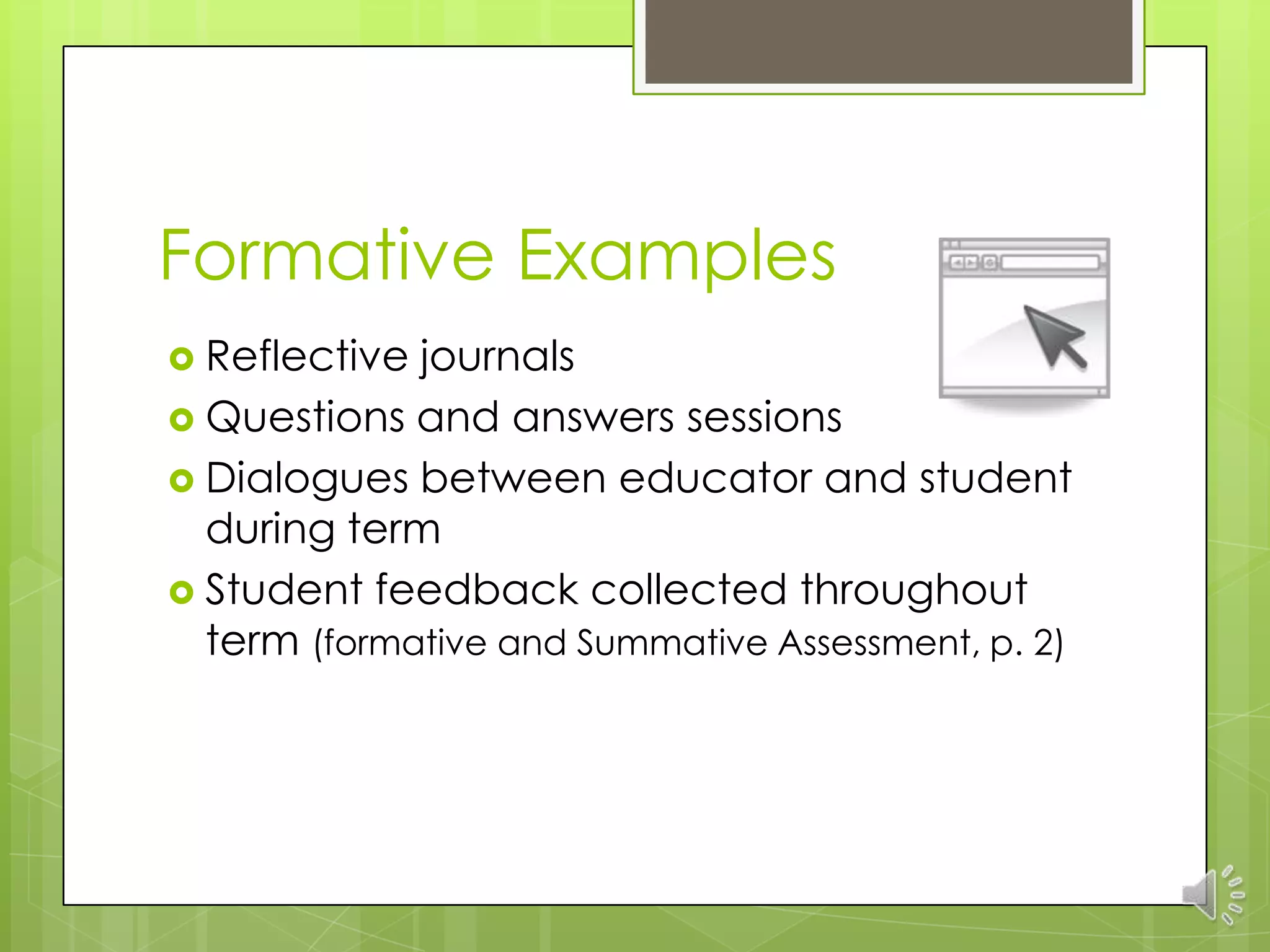 Formative and summative assessments unit 3 revised without references ...