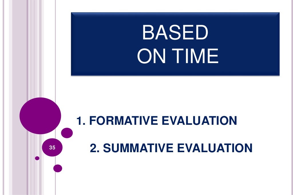 Formative and summative evaluation | PPT
