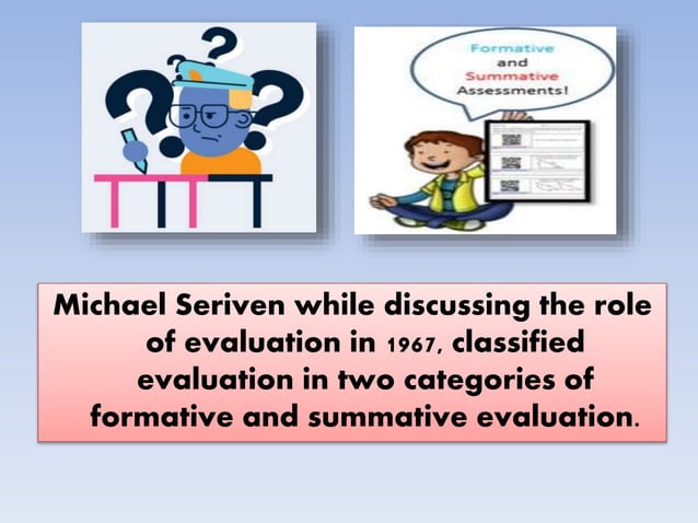 Formative and summative evaluation in Education | PPTX | Educational ...