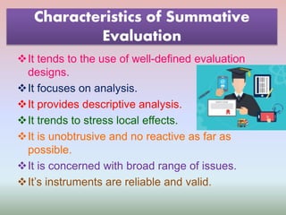Formative and summative evaluation in Education | PPTX