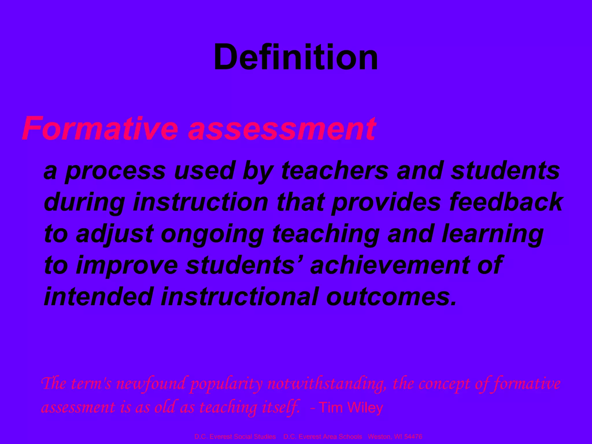 Formative Assessment | PPT | Educational Assessment | Education
