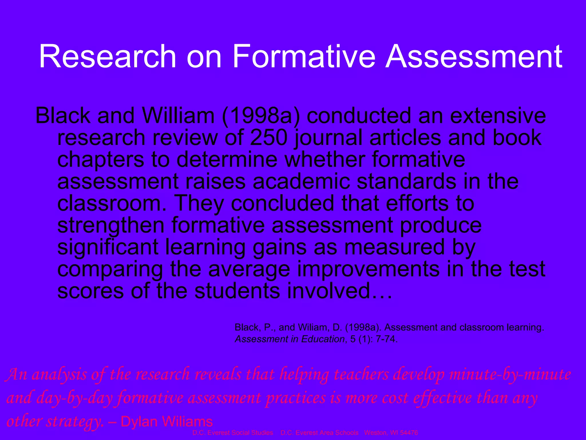 Formative Assessment | PPT | Educational Assessment | Education