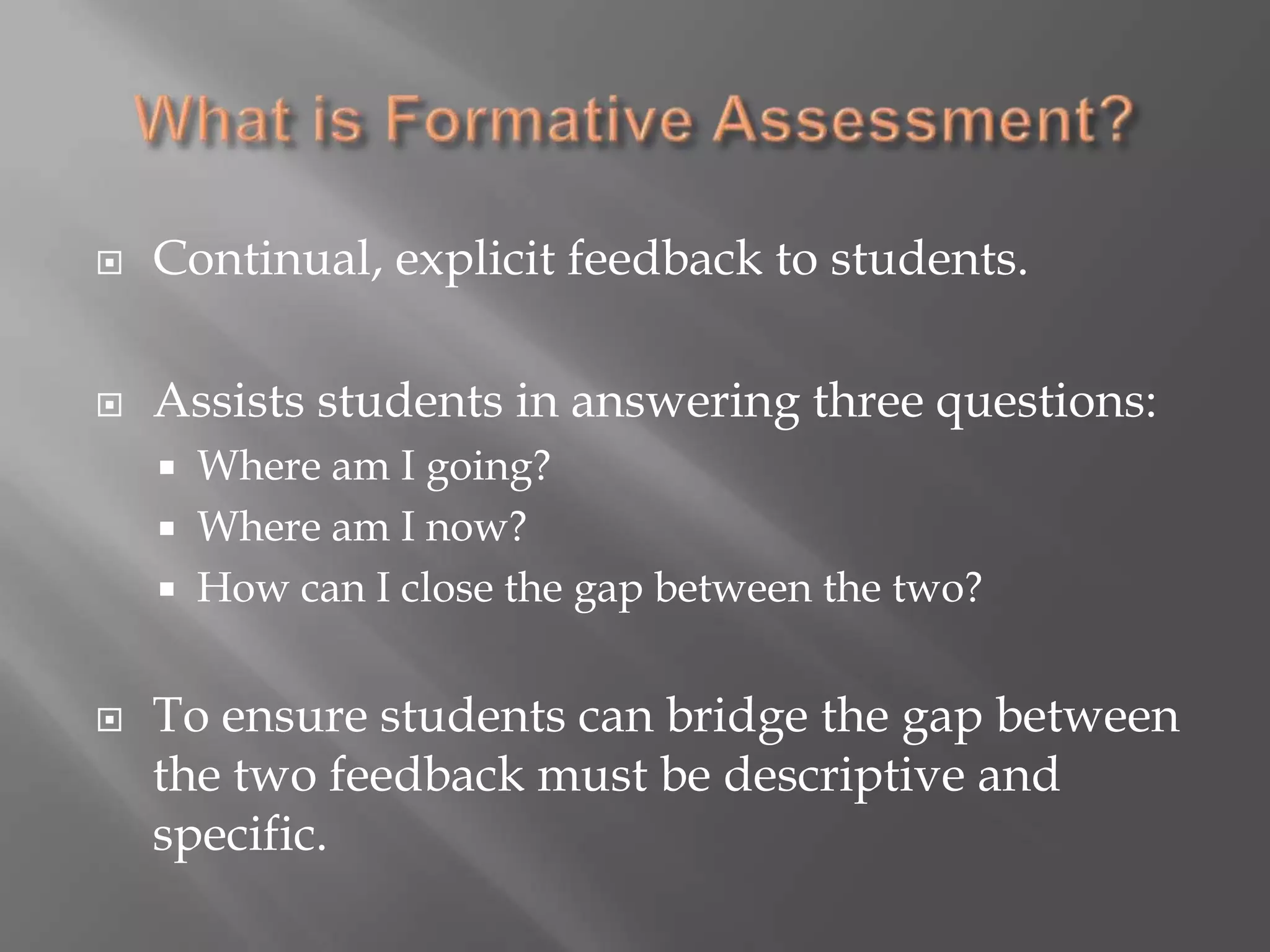 Formative assessment | PPTX