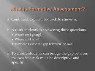 Formative assessment | PPTX