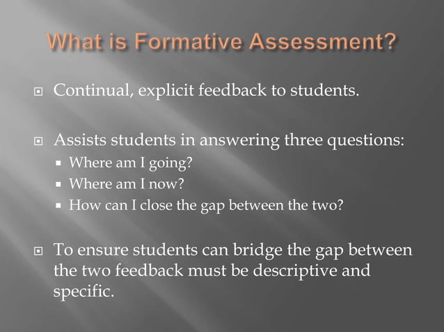 Formative assessment | PPTX