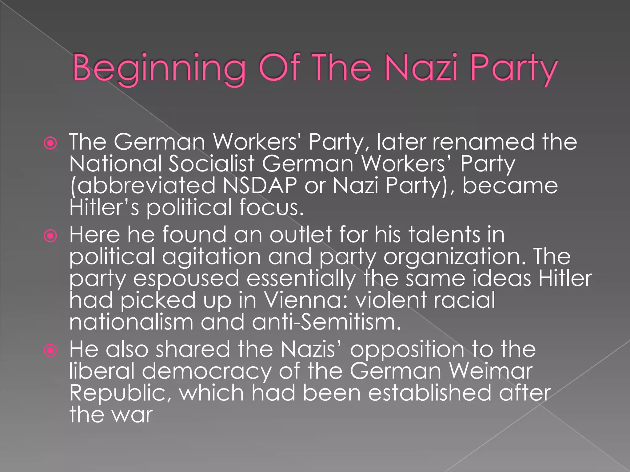 Early Life of Hitler | PPTX