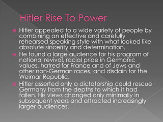 Early Life of Hitler | PPTX