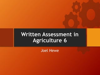 Formative assessment orchard farming and you | PPTX