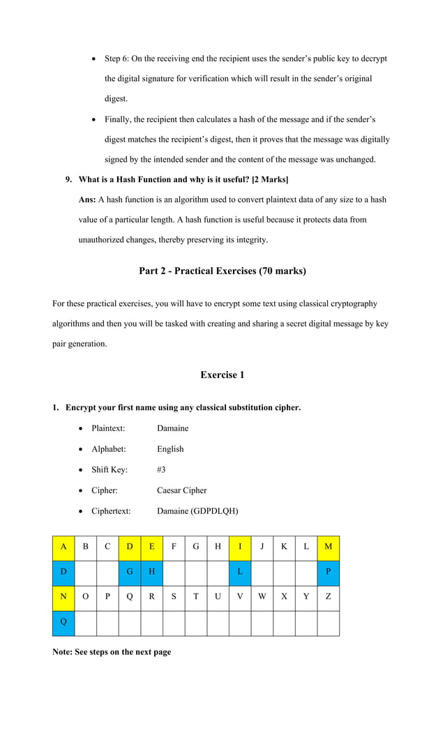 Classical Cryptography and Digital Encryption | PDF