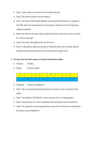 Classical Cryptography and Digital Encryption | PDF