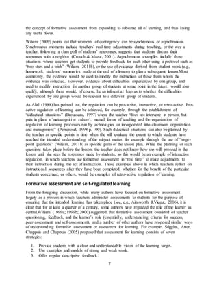 Formative assessment and contingency in the regulation of learning ...