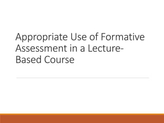 Formative Assessment PPT Slides Final.pptx | Educational Assessment | Education