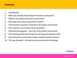 Formative assessment: an important teaching tool for any subject | PDF