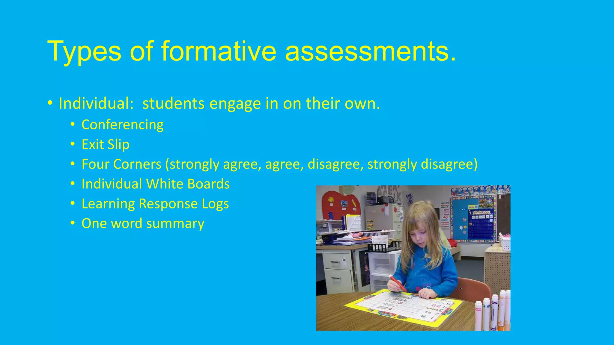 Using Formative Assessment in the Classroom | PPT