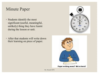 Formative assessment techniques | PPT
