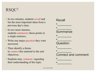 Formative assessment techniques | PPT