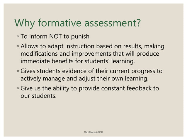 Formative assessment techniques | PPT
