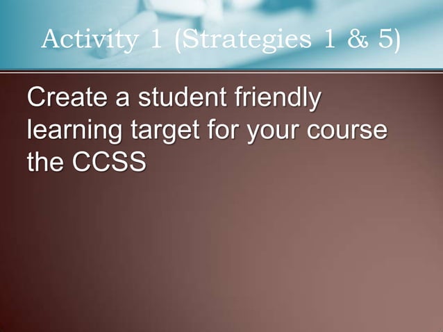 Formative assessment with the mathematics ccss | PPT