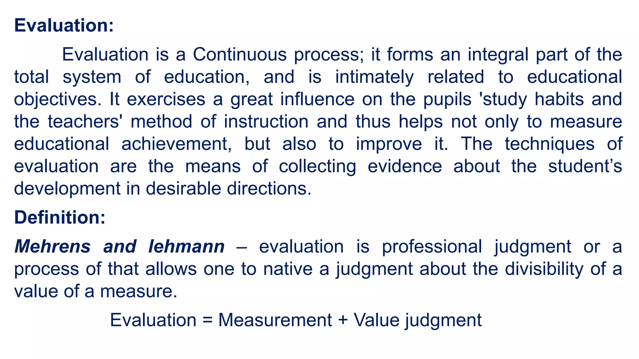 Formative Evaluation | PPTX