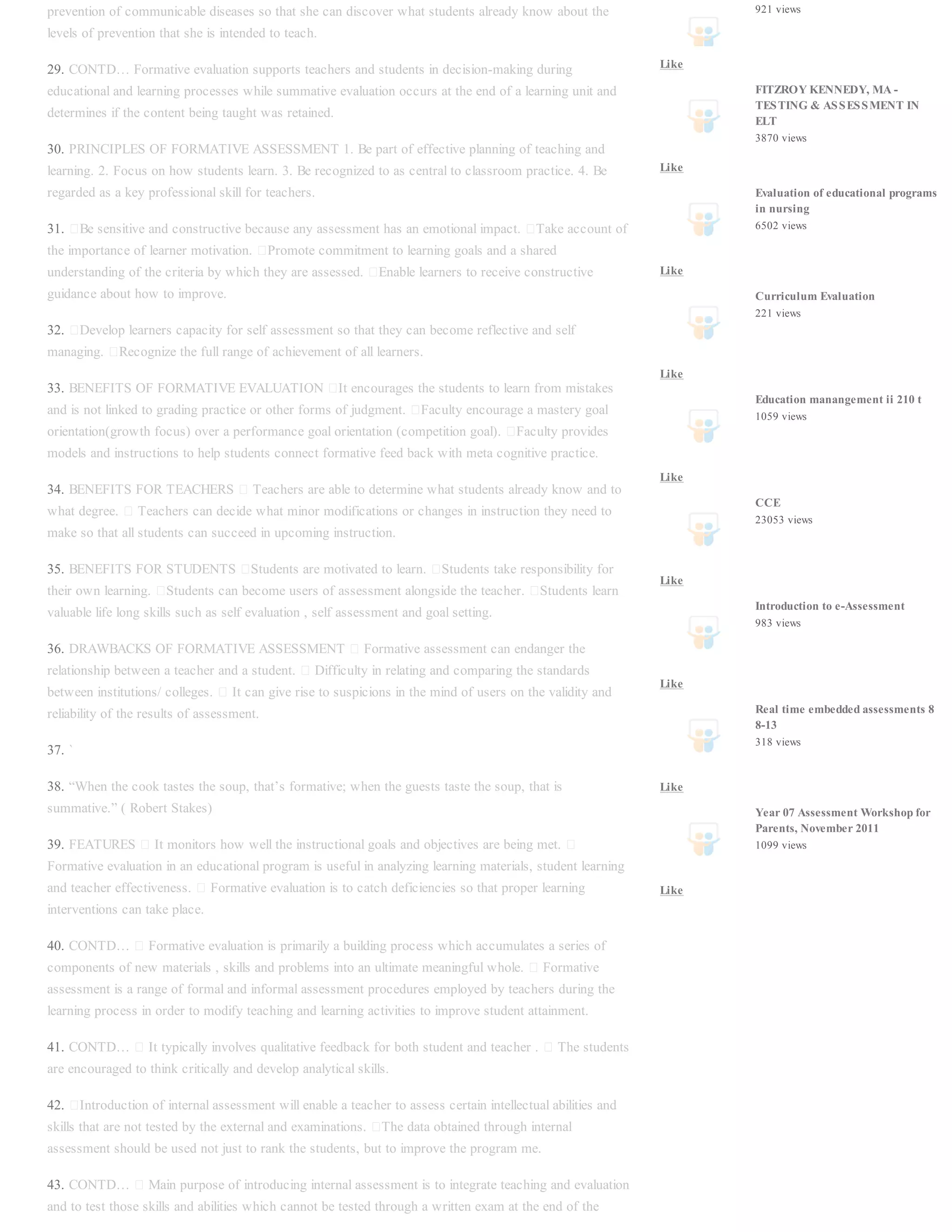 Formative evaluation | PDF
