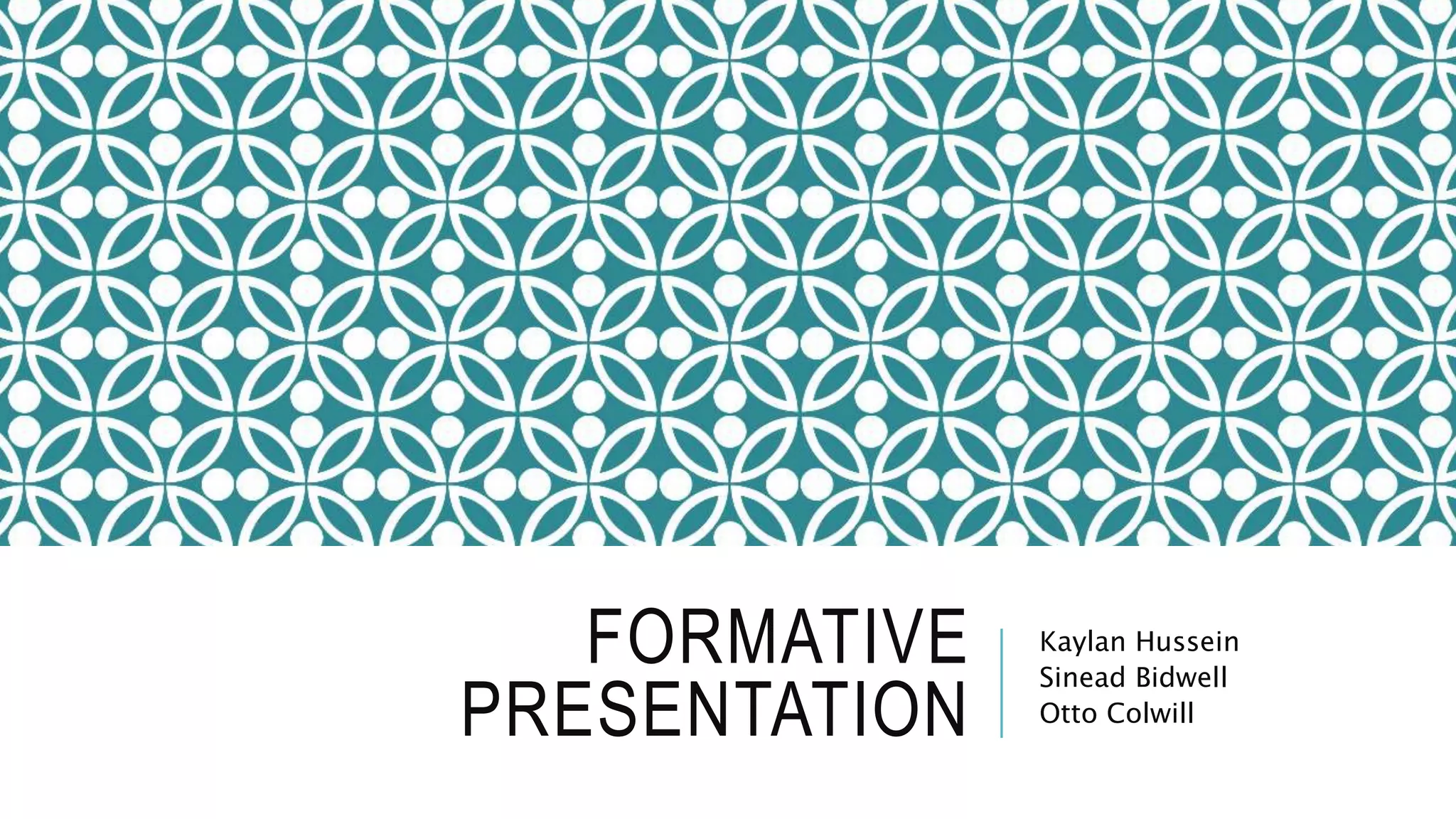 Formative Presentation | PPTX