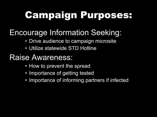 Wrap Test Treat - STD Prevention Campaign | PPT