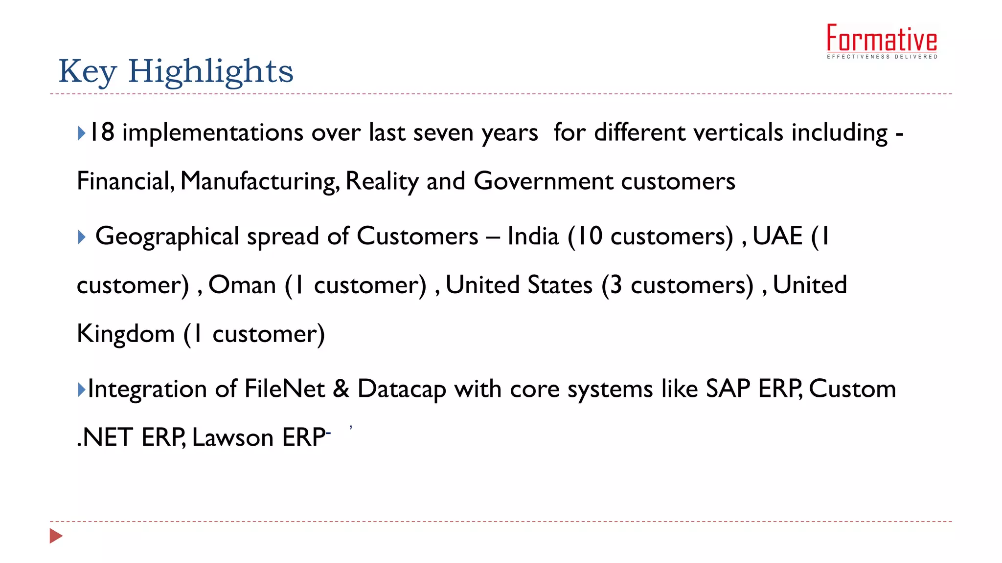 Formative software solutions IBM Filenet capabilities | PDF