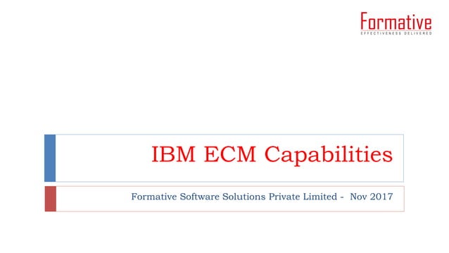 Formative software solutions IBM Filenet capabilities | PDF