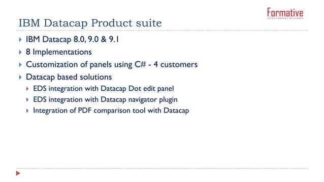 Formative software solutions IBM Filenet capabilities | PDF