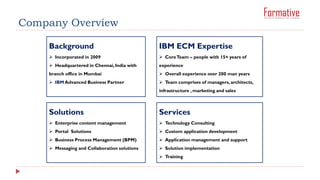 Formative software solutions IBM Filenet capabilities | PDF