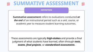 Formative & Summative Assessment - CRMEF SM | PPT
