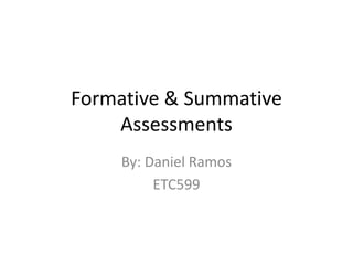Formative & summative assessments | PPTX