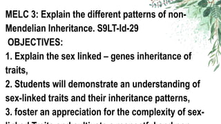 FORMATIVE TEST NON MENDELIAN Q1 W4 W5.pptx | Genetics | Science